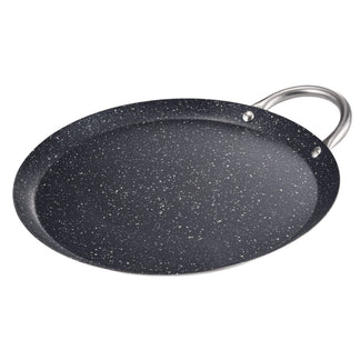 Comal Redondo Antiadherente de Mármol 29 cm – Acero Inoxidable 100% ...